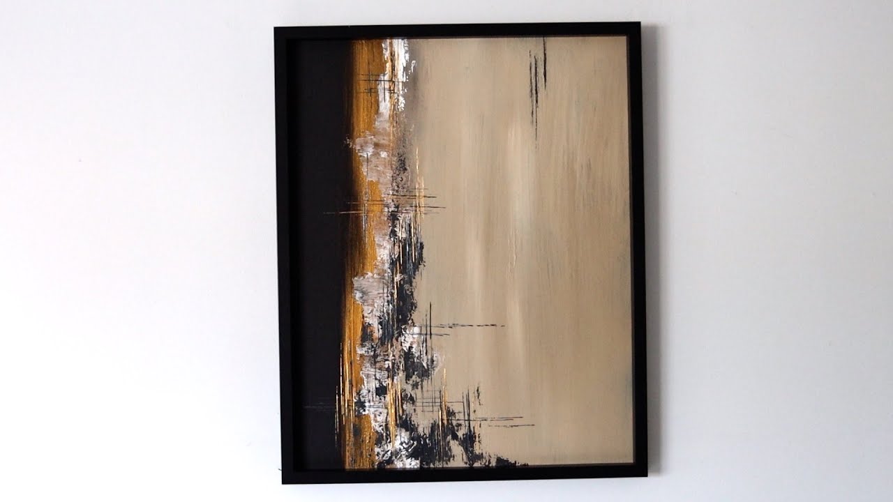 EASY ABSTRACT PAINTING FOR BEGINNERS/ PALETTE KNIFE ART/ STEP BY STEP ...