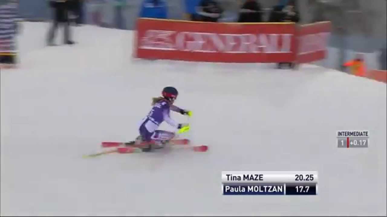 Paula Moltzan - 35th in Levi Slalom - U.S. Ski Team - YouTube