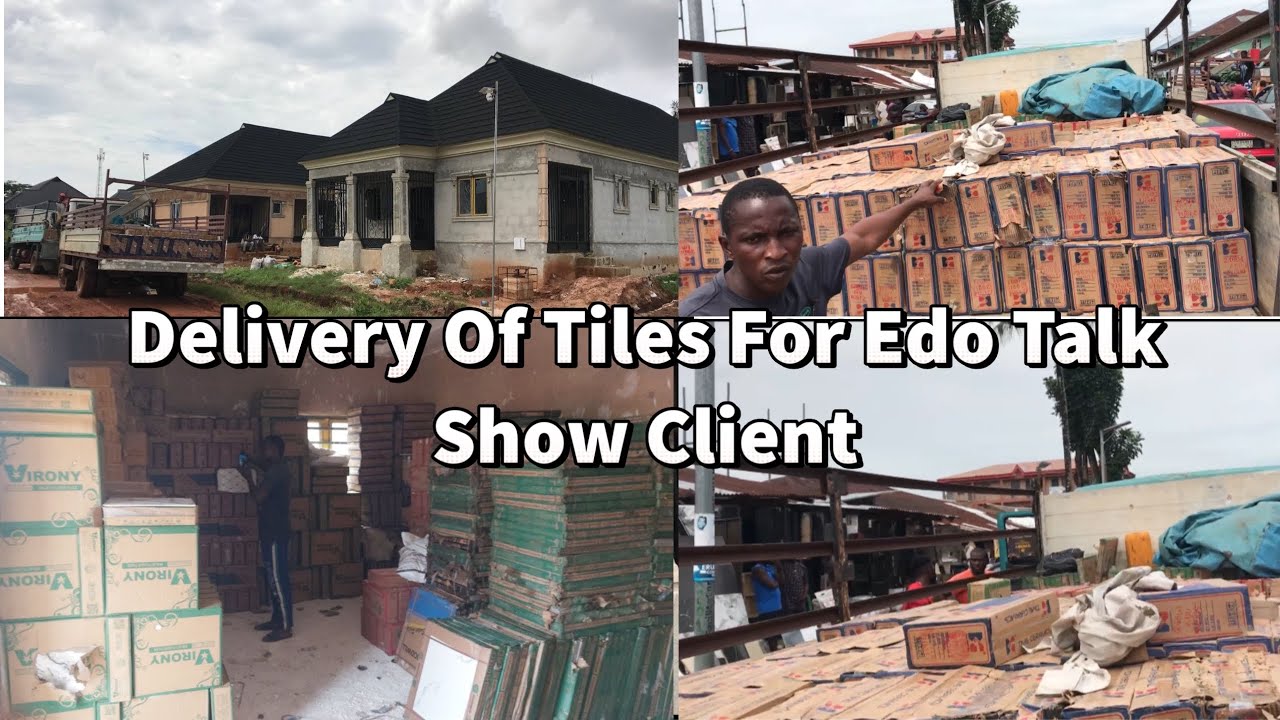 Loading And Unloading Of Two Truckloads Of Tiles For Two Building For ...