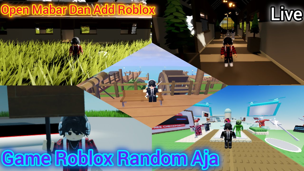【Live🔴】Open Mabar & Add Roblox (Game Roblox Random Aja) #3 - YouTube