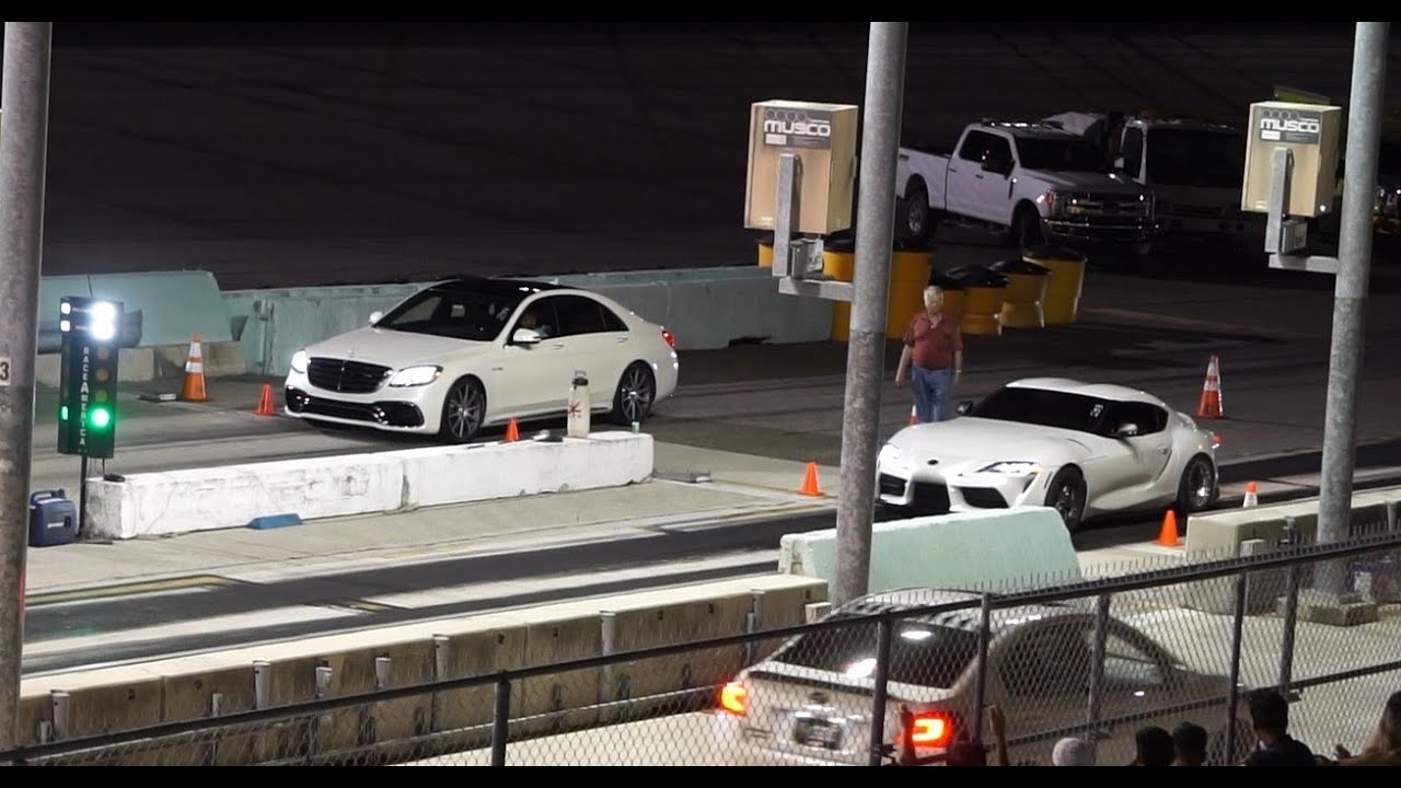 2019 Toyota Supra Drag Racing Fast Lane Friday - YouTube