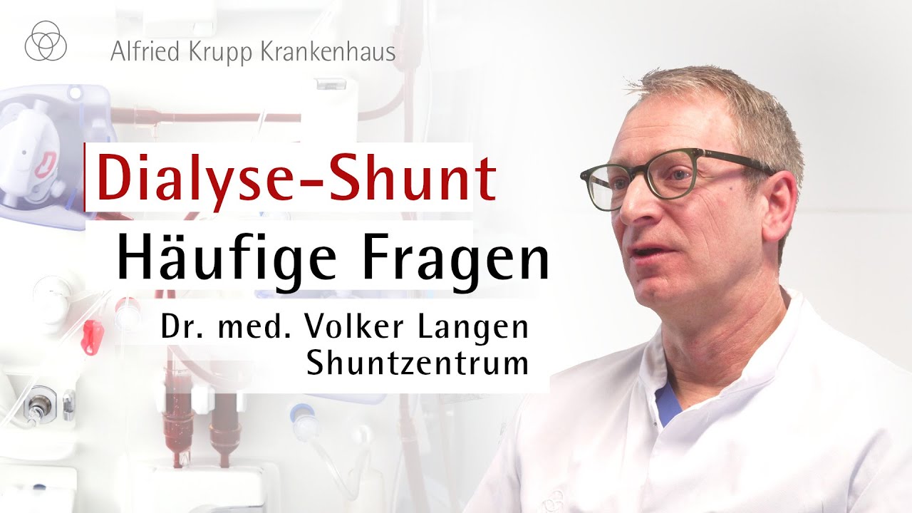Dialyse-Shunt: Voraussetzungen, Vorteile, Risiken - YouTube