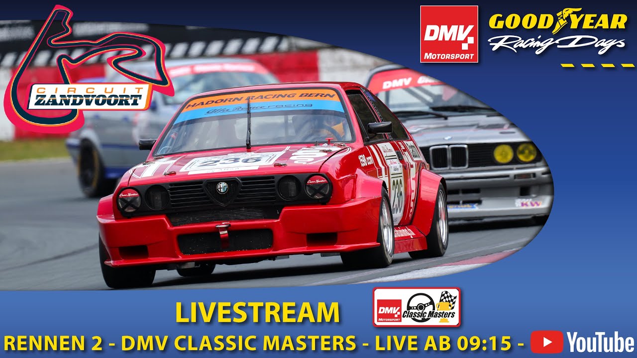 DMV Classic Masters | Rennen 2 | 3. Lauf Zandvoort | DMV Goodyear ...