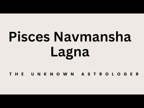 Pisces Lagna in Navmansha D9 chart in Vedic Astrology - YouTube