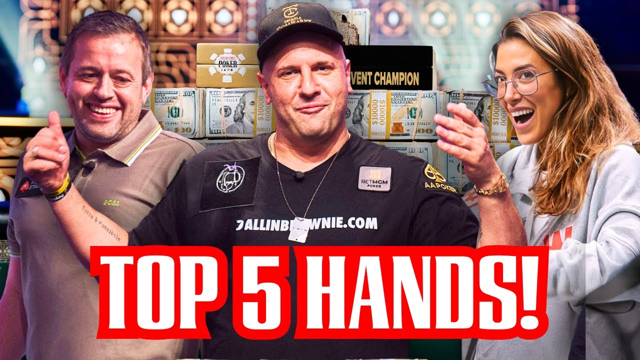 CRAZIEST Final Table EVER?! Top 5 Hands of 2025 WSOP Main Event! - YouTube