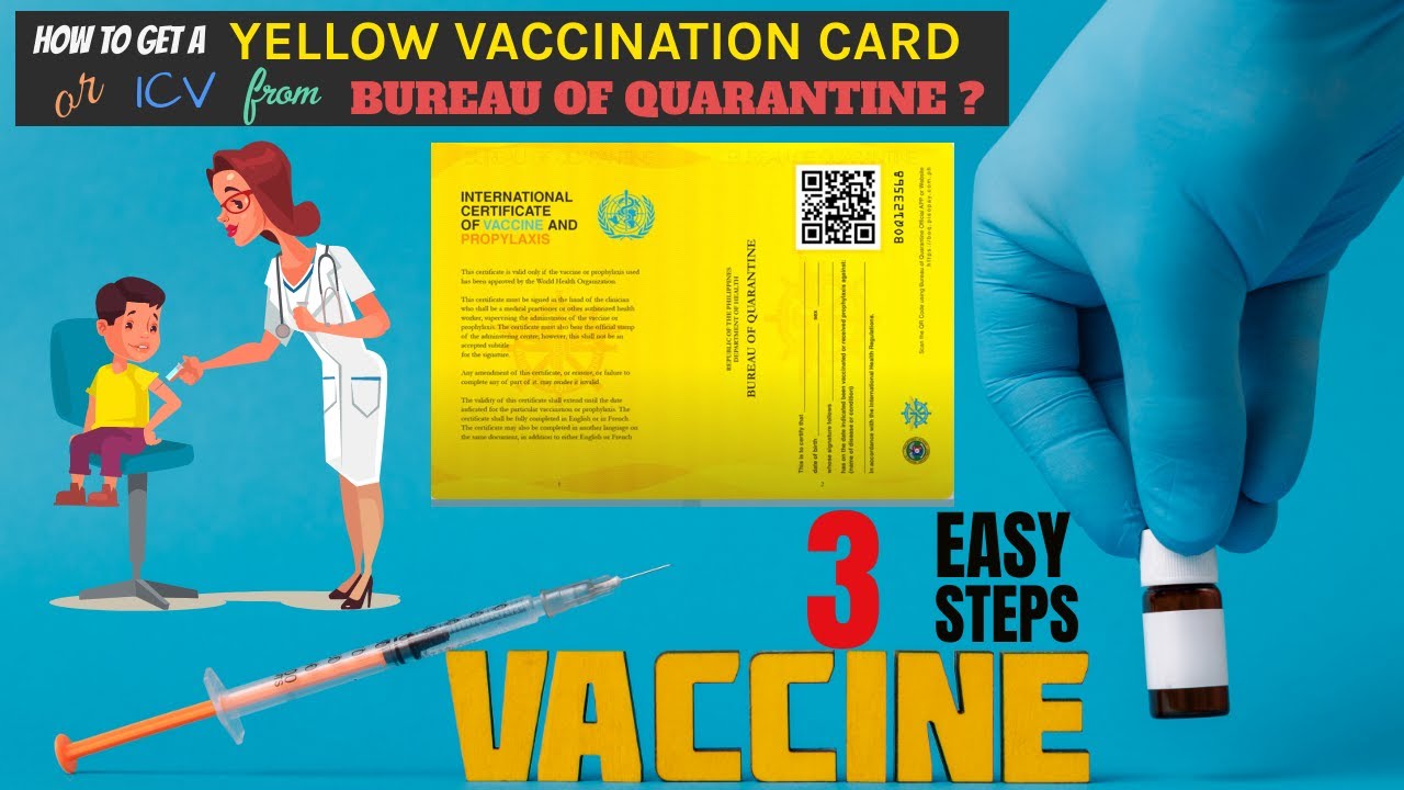 Paano magkaron ng Yellow Vaccination Card o IVC sa BOQ Philippines # ...