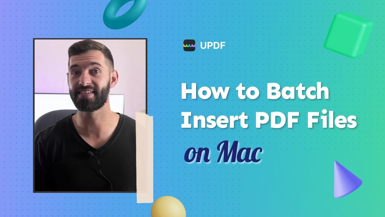How to Batch Insert PDF Files on Mac - YouTube