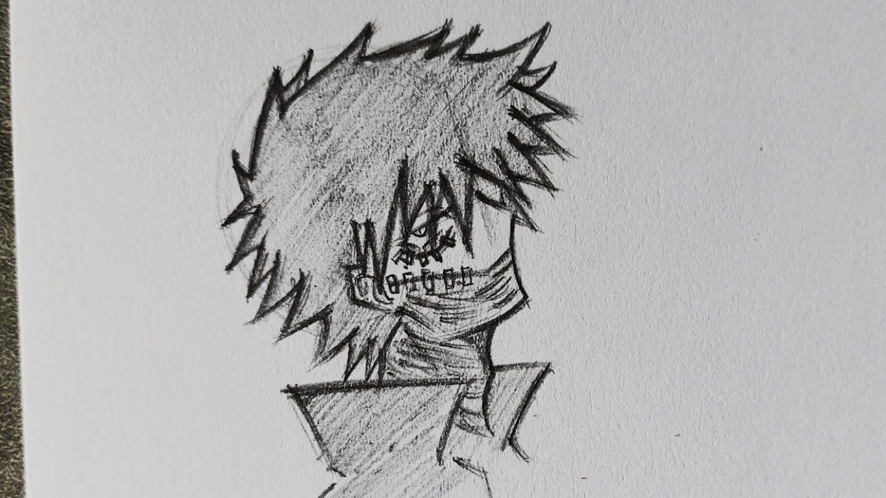Drawing DABI - Boku no Hero academia STEP BY STEP - YouTube