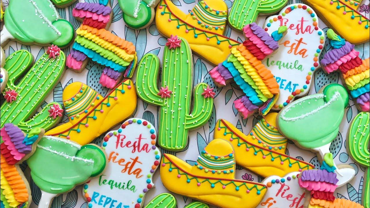 Cookie tutorial: Fiesta Cactus - YouTube