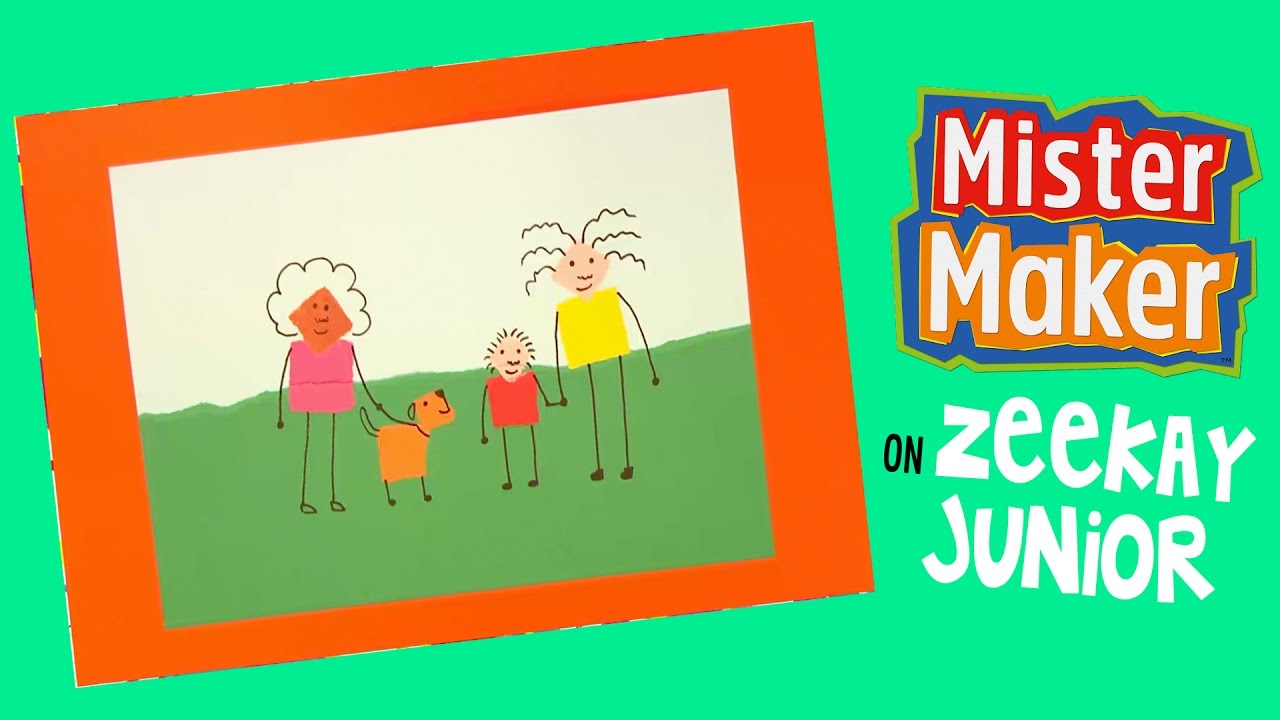 Sponge Square Make | Mister Maker’s Arty Party | ZeeKay Junior - YouTube