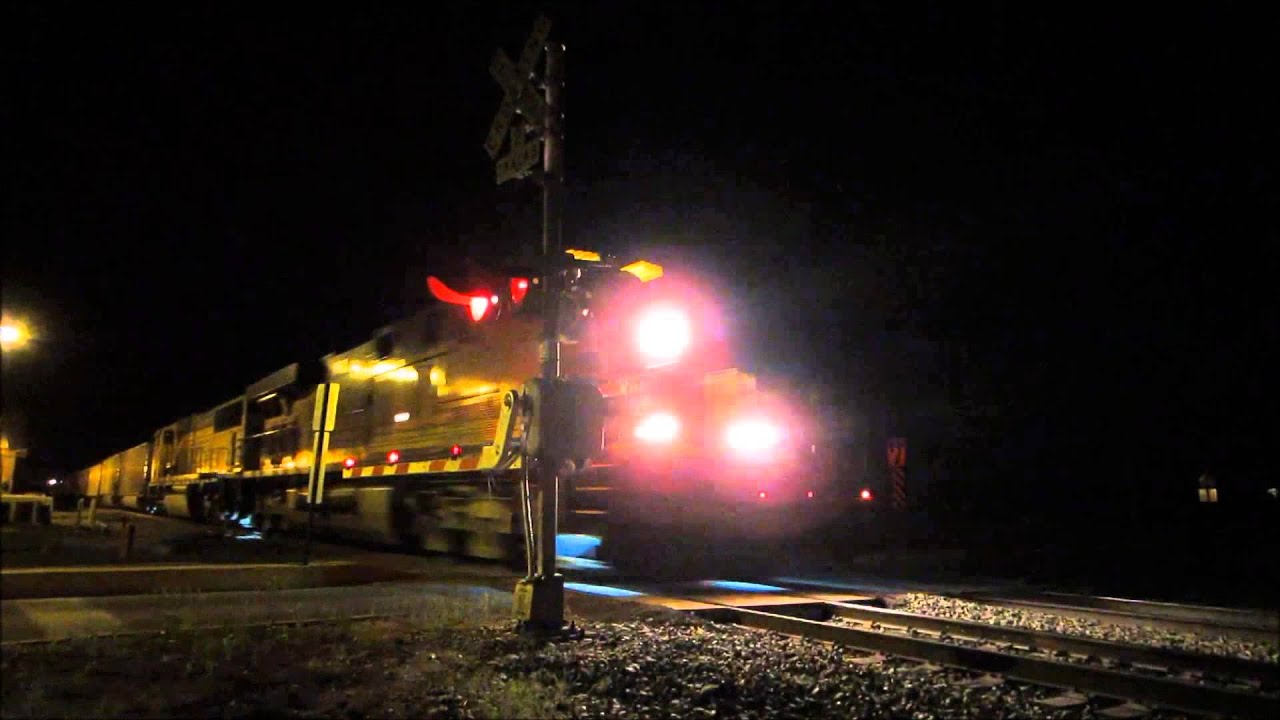 BNSF Night Trains - YouTube