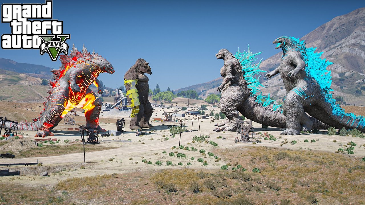 Nuclear Godzilla, Kong vs Godzilla x Minus One - The Gods Battle ( GTA ...