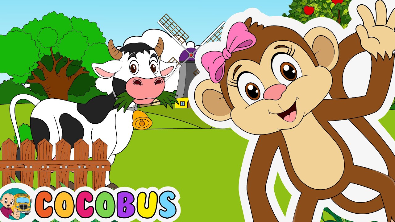 Five Little Monkeys + Old MacDonald Had A Farm - Nursery Rhymes & Kids ...