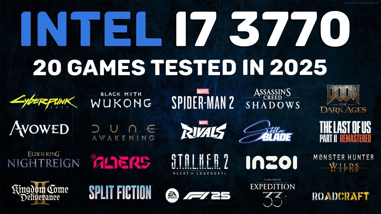 Intel i7 3770 in 2025 - 20 Games Tested - YouTube