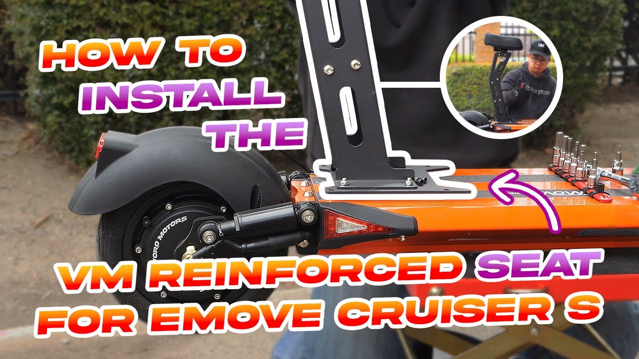 How to Install the VM Reinforced Seat for the EMOVE Cruiser S - YouTube