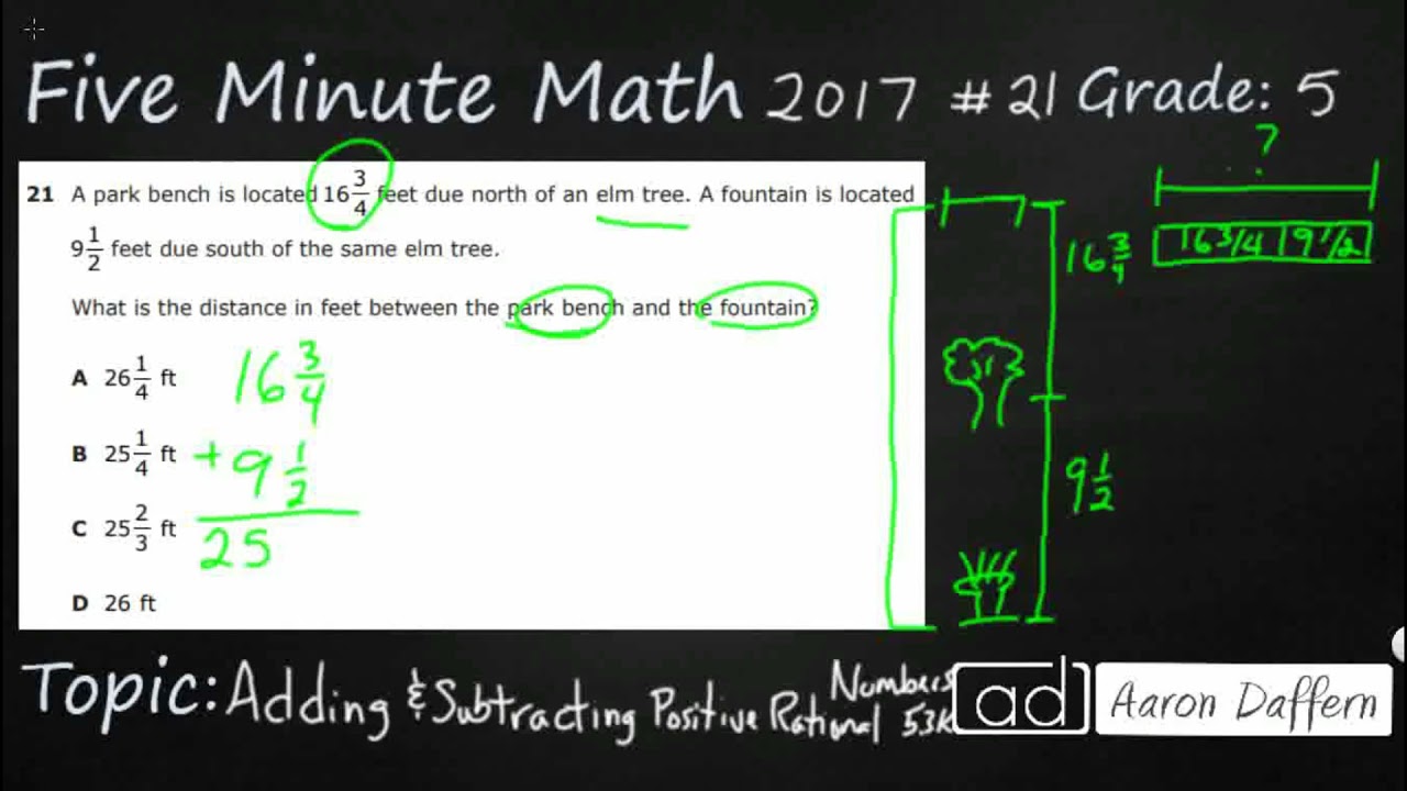 5th Grade STAAR Practice Adding and Subtracting Positive Rational ...