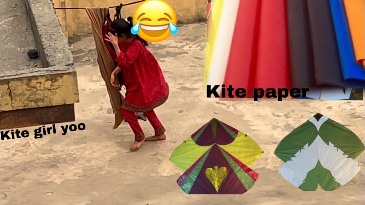 Basant ka shugal mela ️ kite sheet a gai Moor ky sath kite making ka ...
