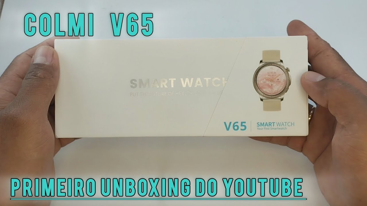 Colmi V65 dourado smartwatch lançamento - YouTube