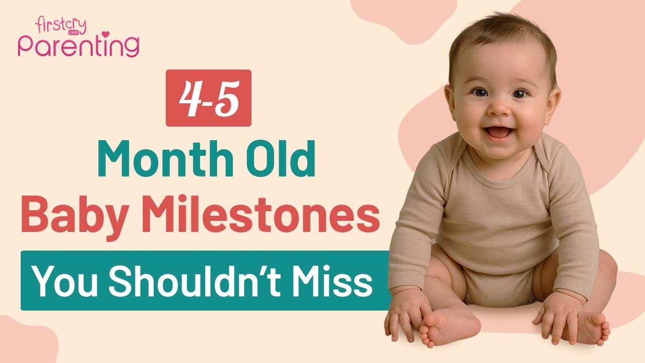 Key Baby Milestones of 4 and 5 Months Olds | 4 Month Old Baby ...