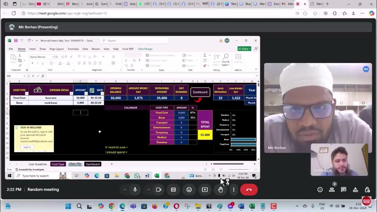 Demo of Family Expense Tracker (Client Discussion) - YouTube