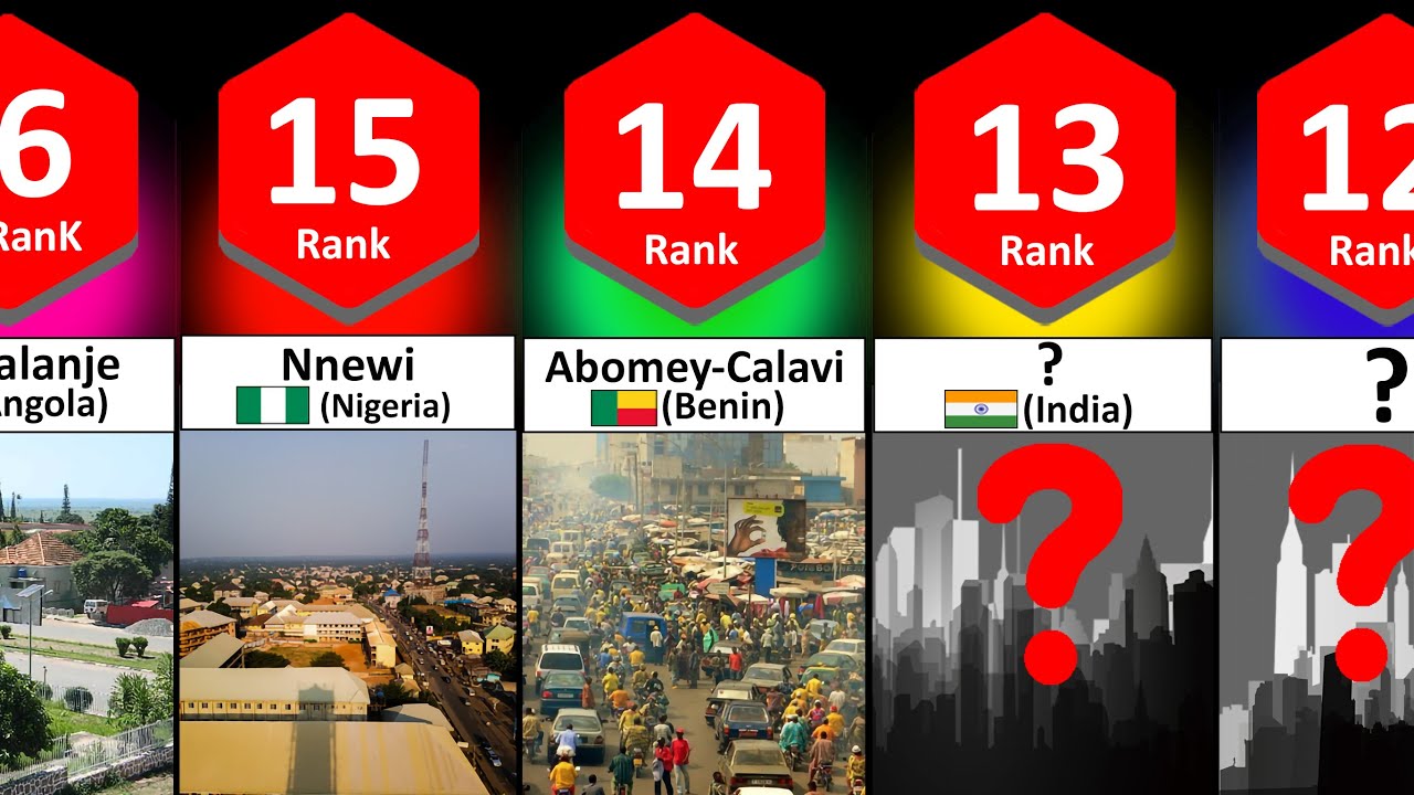 Comparison: Fastest growing cities in the world - YouTube