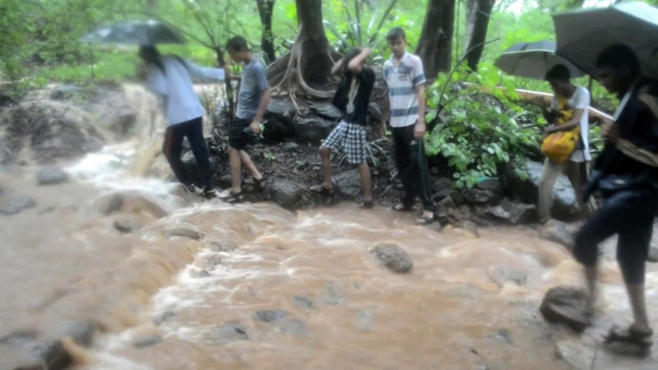 Gawli Dev Waterfall / in Monsoon near Rabale MIDC - YouTube