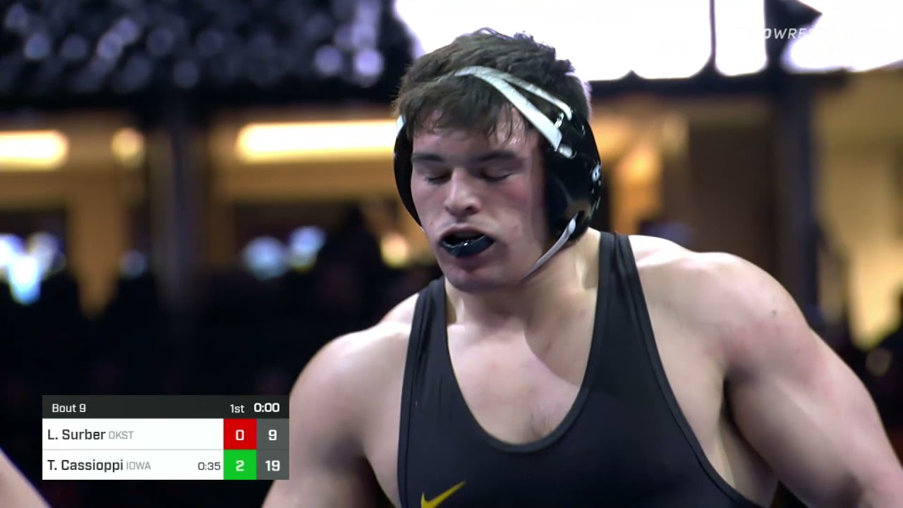 285 Lbs Match - Luke Surber, Oklahoma State Vs Tony Cassioppi, Iowa ...