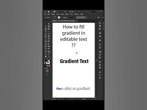 How to make text gradient in Illustrator | Text gradient in Illustrator - YouTube