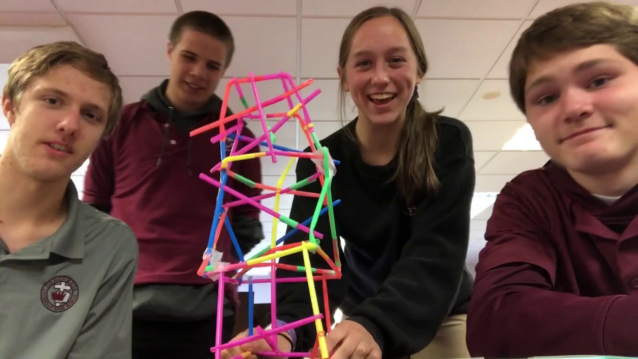 Drinking Straw Tower Project Video - YouTube