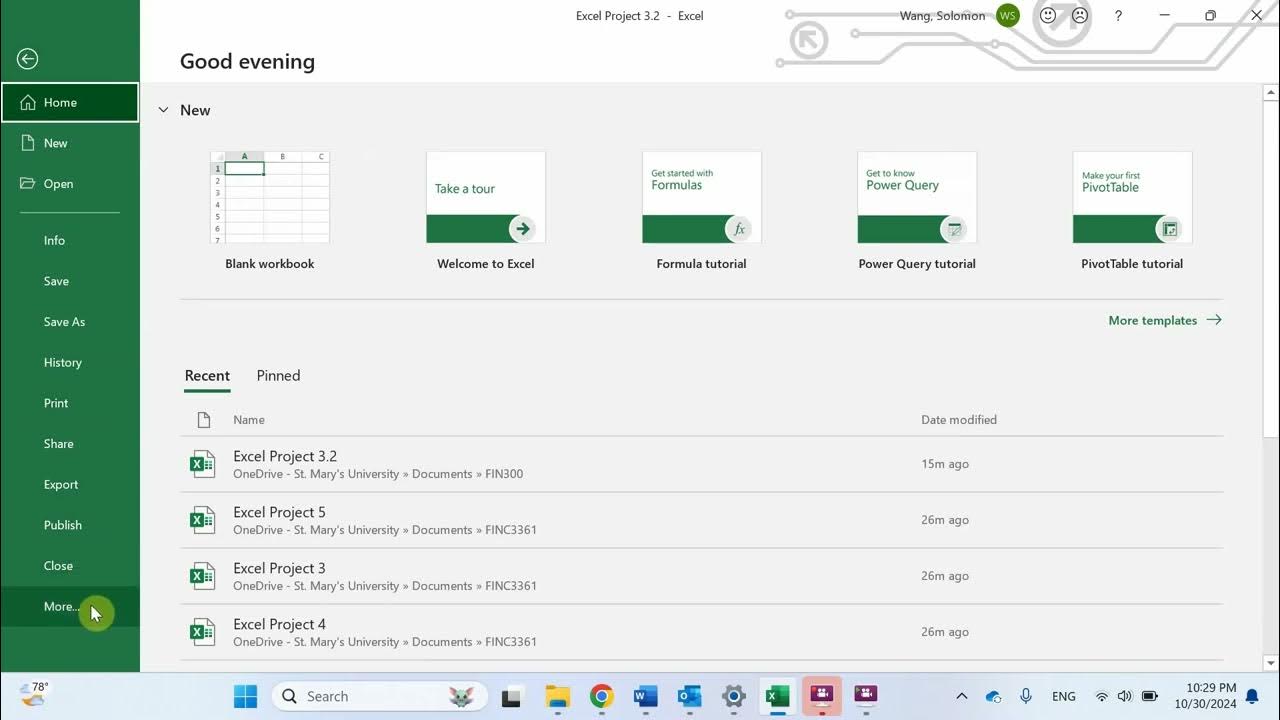 Excel Project 3 2 - YouTube