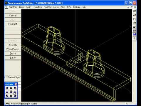 Geopath 3D Milling - Importing and preparing IGES file - YouTube