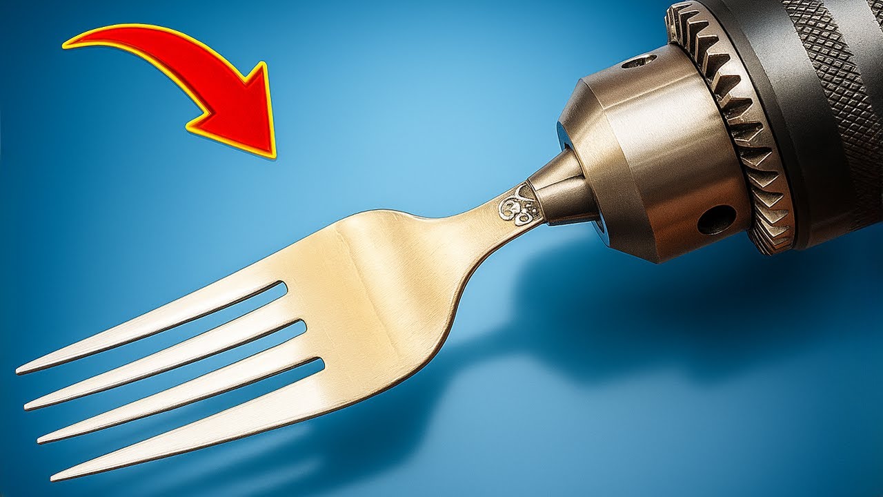 Just insert a Fork into the Drill! Millions of people don't know this ...