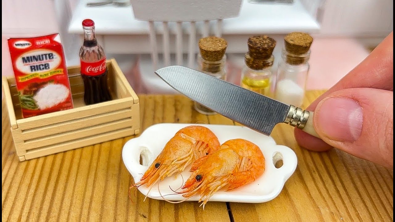 MIniature Easy Better Than Takeout Shrimp Fried Rice. acmr Cooking Mini ...