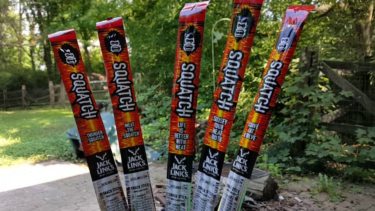 Jack Links Big Squatch beef sticks - YouTube