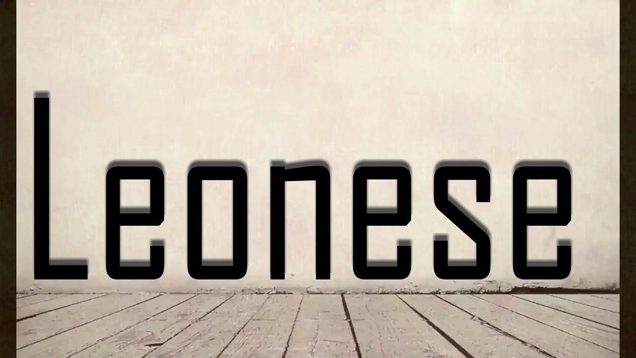 How to Pronounce Leonese - YouTube