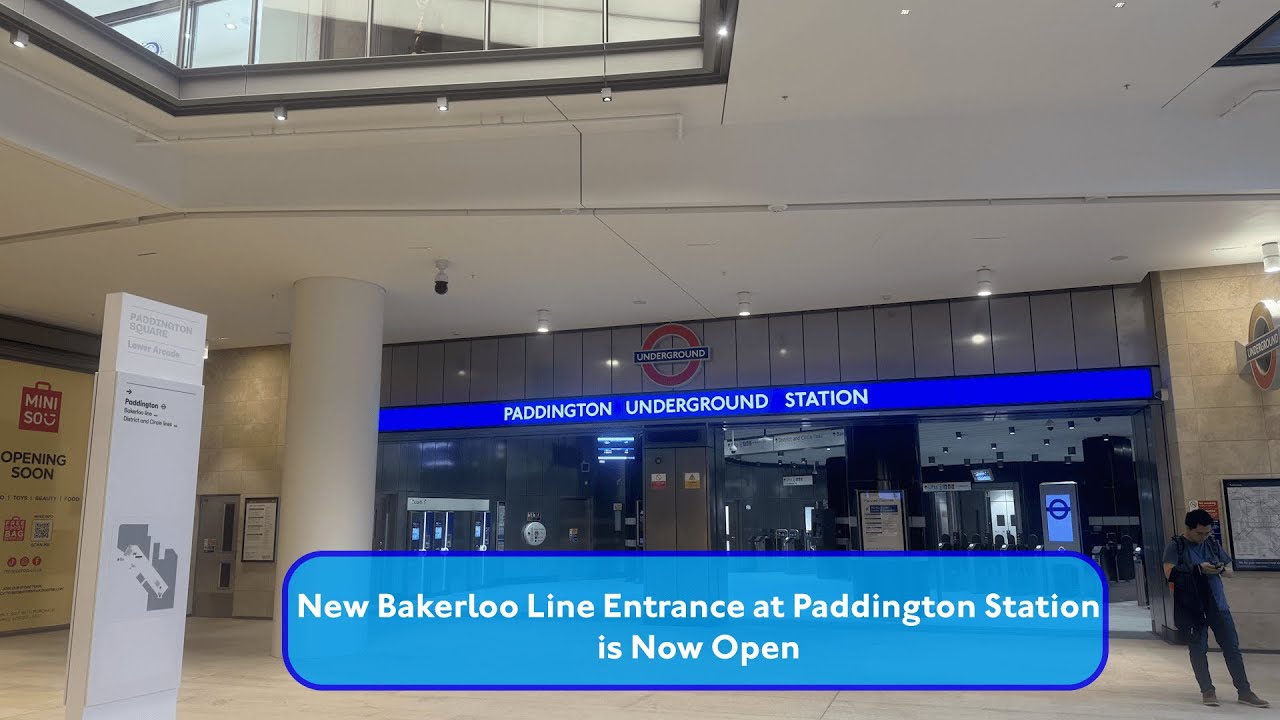 New Bakerloo Line Entrance at Paddington Station - YouTube