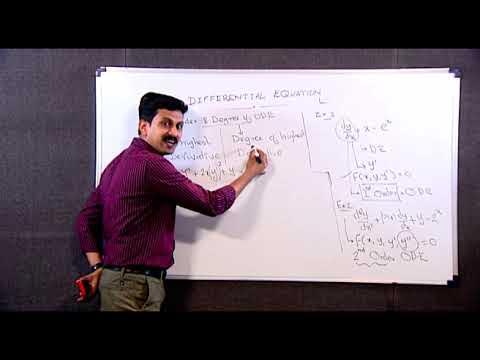 DIFFERENTIAL EQUATIONS – INTRODUCTION#swayamprabha #ch08sp - YouTube