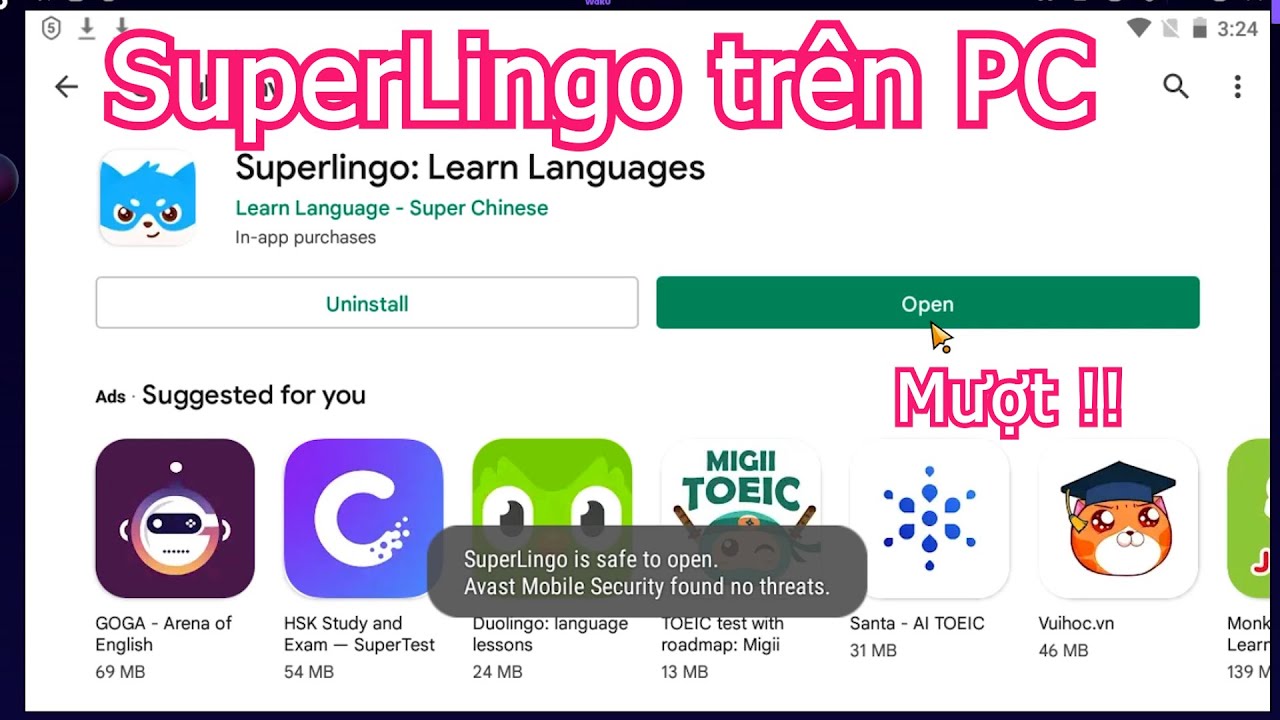 SuperLingo PC - Cách tải & sử dụng mượt trên Máy tính/ Laptop yếu 2024 ...