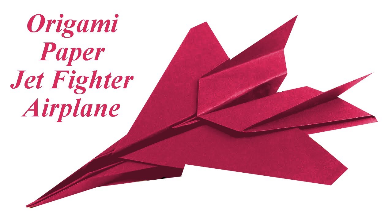 Origami Paper Jet Fighter Airplane F 15 / How to make Paper Fighter Jet ...