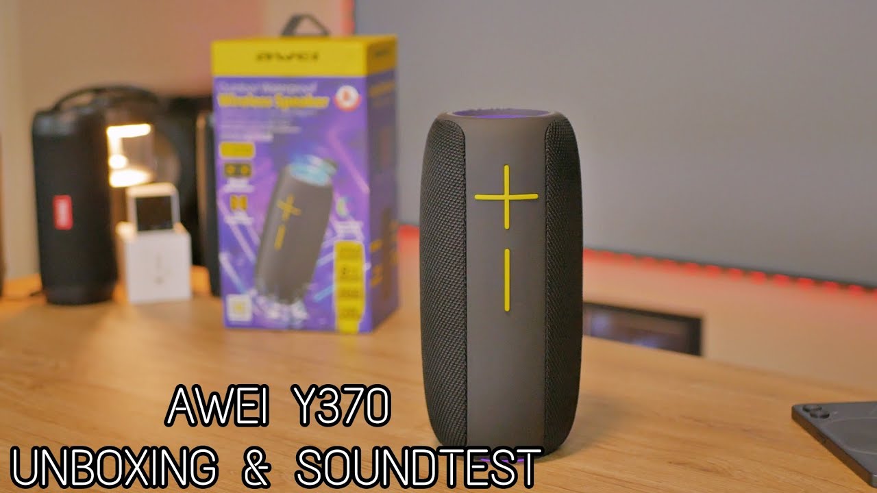 AWEI Y370 UNBOXING & SOUNDTEST - YouTube
