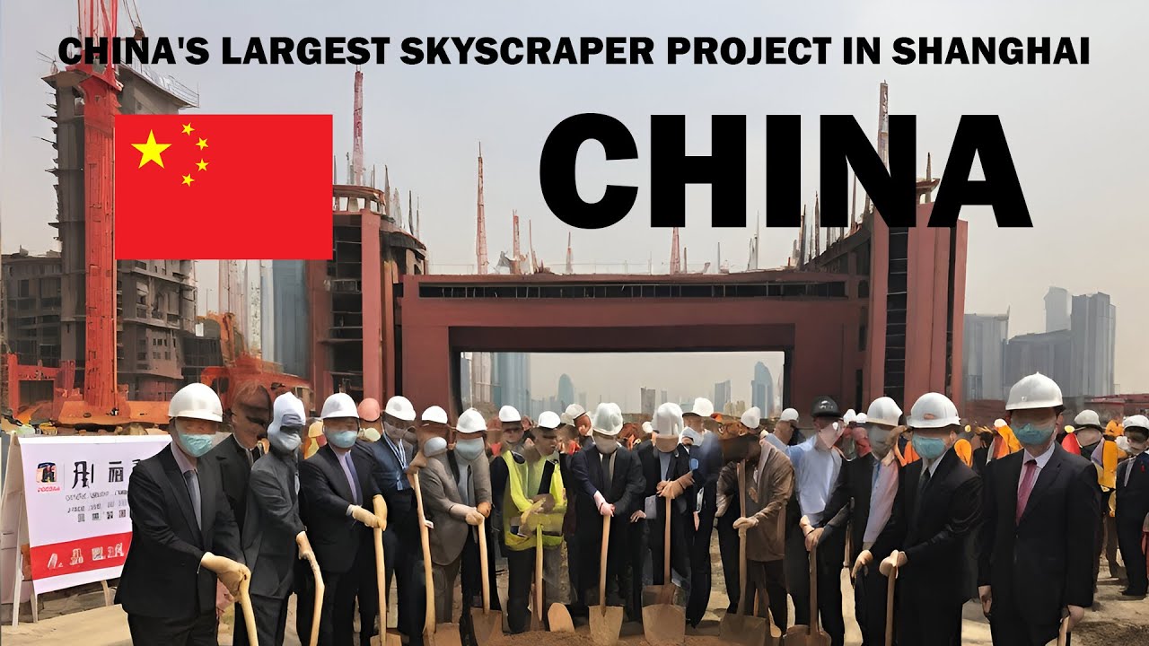 China's largest skyscraper project in Shanghai - YouTube