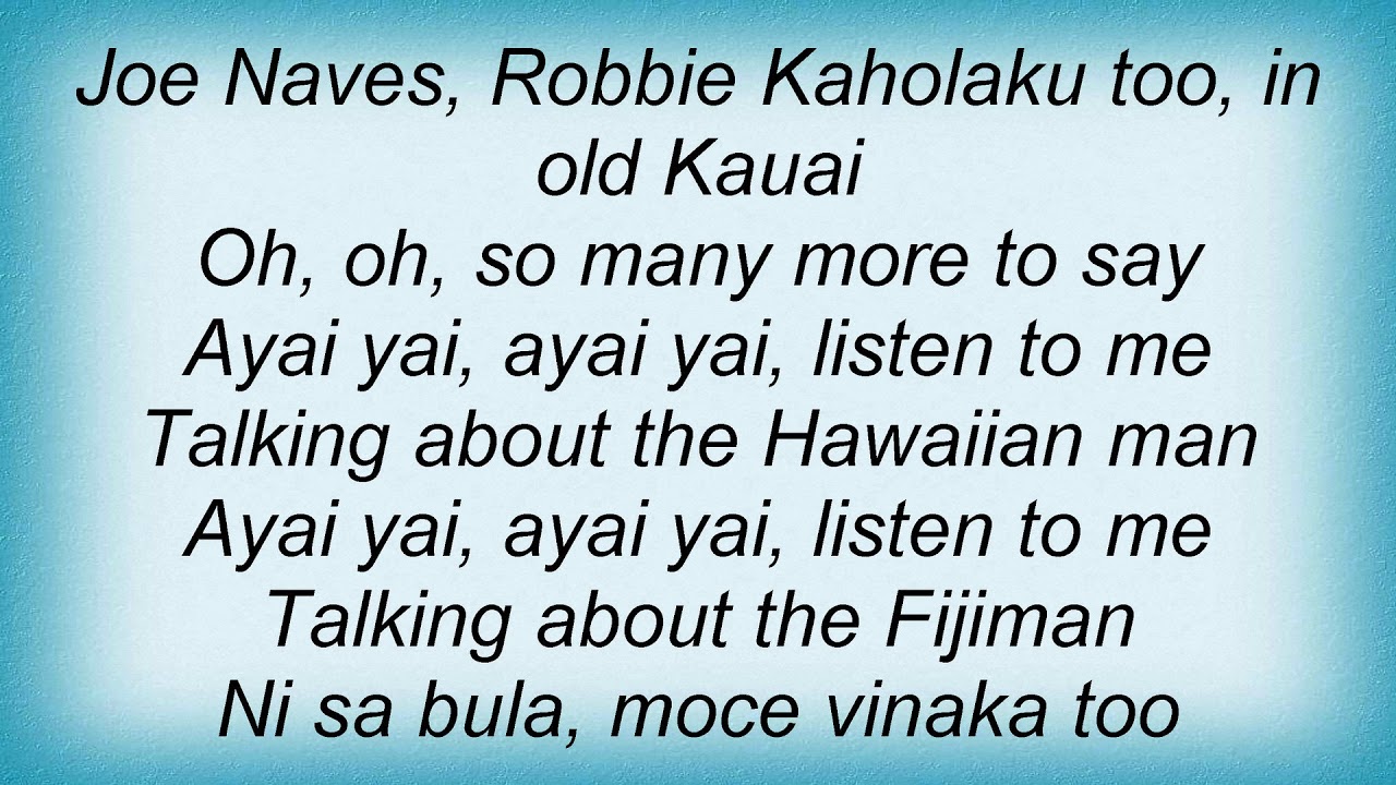 Taj Mahal - Coconut Man Lyrics - YouTube