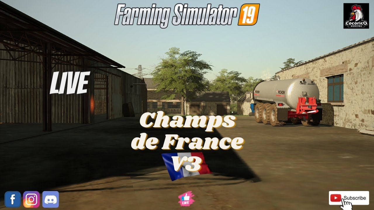 Champs de France V3. FS 19 FR. - YouTube