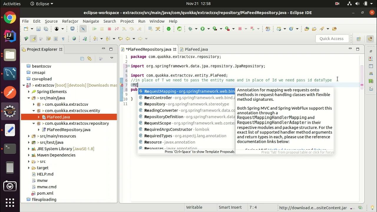 Spring Boot Export Data To Csv Spring Boot Jpa Csv Java Write Data From Mysql To Csv Part 1