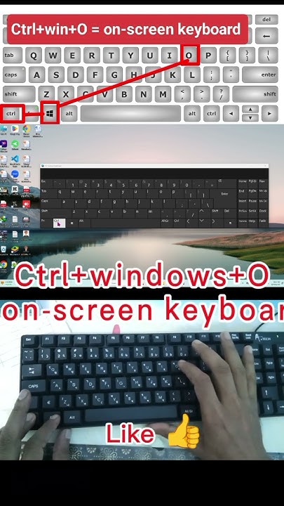 Computer On-screen keyboard shortcuts #shortcutkeys #onscreenkeyboard #shorts #tipstech84 - YouTube