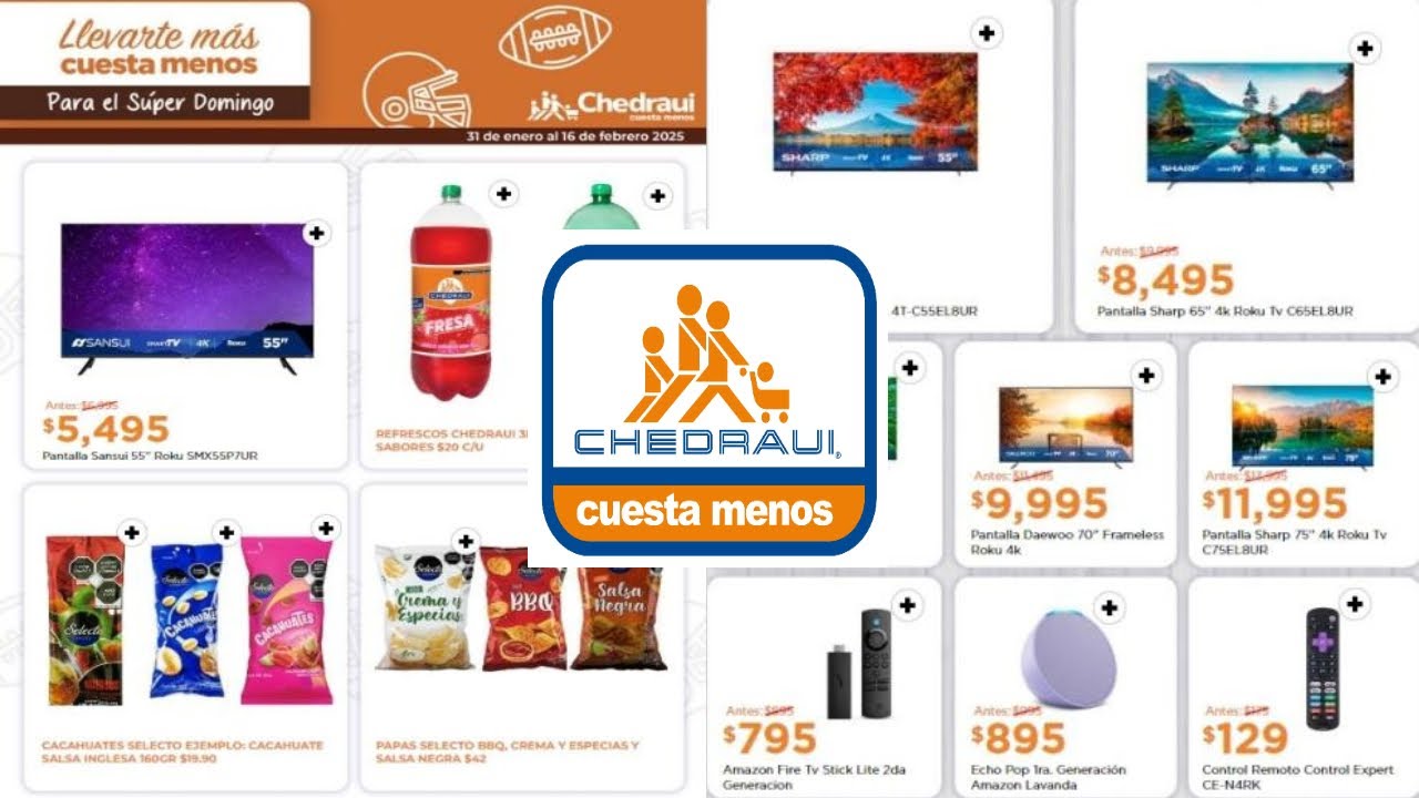 🇲🇽 En Chedraui 'Ofertas Para el Super Domingo del 31 DE ENERO AL 16 DE ...