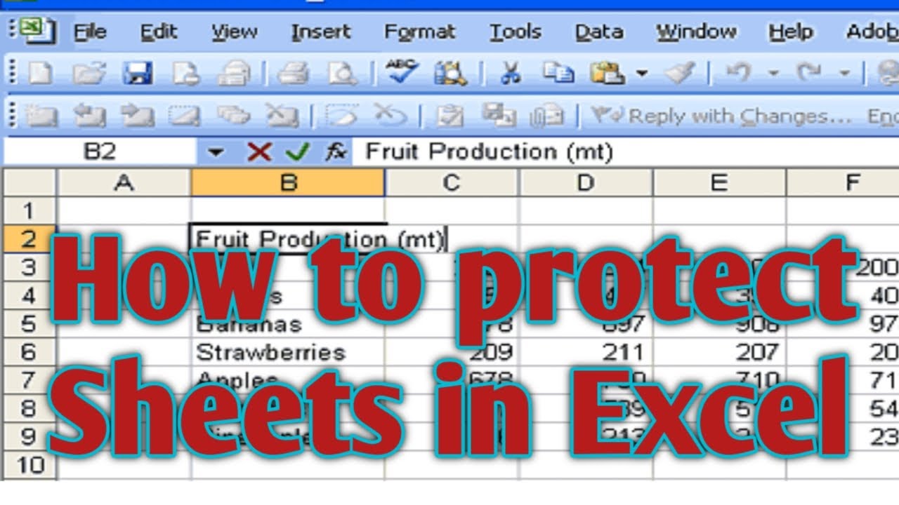 How to protect sheets in MS Excel - Complete Explanation - YouTube