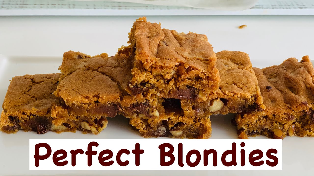 How to Make Perfect Blondie Bars| Easy Blondies Recipe with Perfect Measurement| Super quick ...
