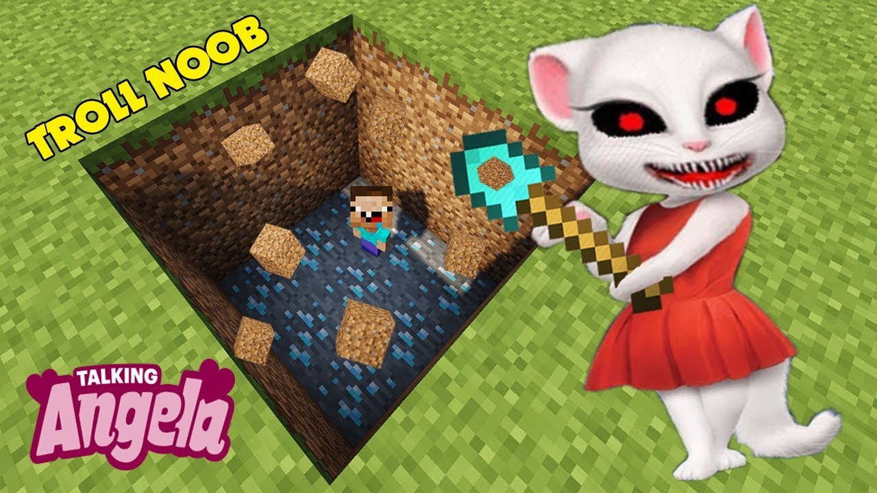 CÁCH TALKING ANGELA TROLL BÉ NOOB TRONG MINECRAFT??? - YouTube