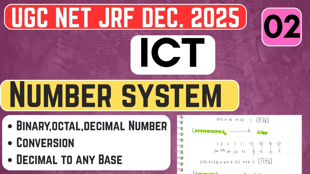 #02 Number System | Decimal to Any Base Conversion | UGC NET JRF 2025 ...